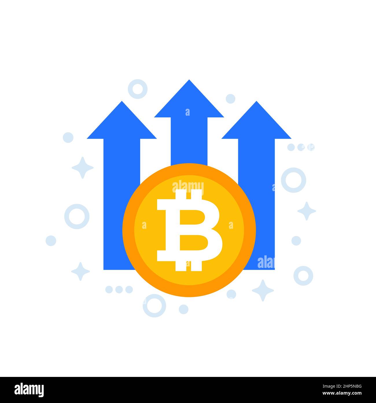 bitcoin growth icon, vector art Stock Vector Image & Art - Alamy