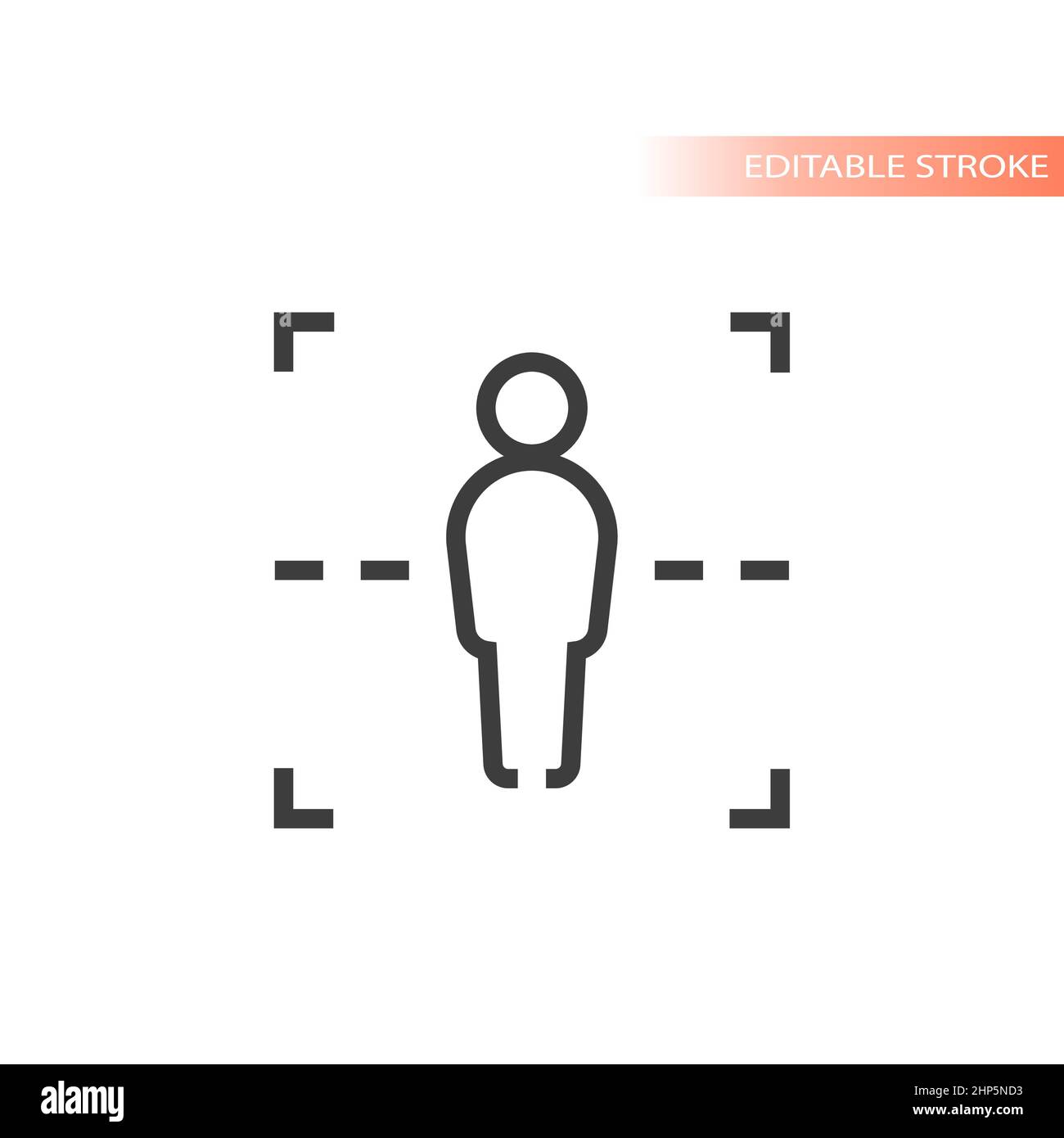 Body scan vector icon Stock Vector Images - Alamy