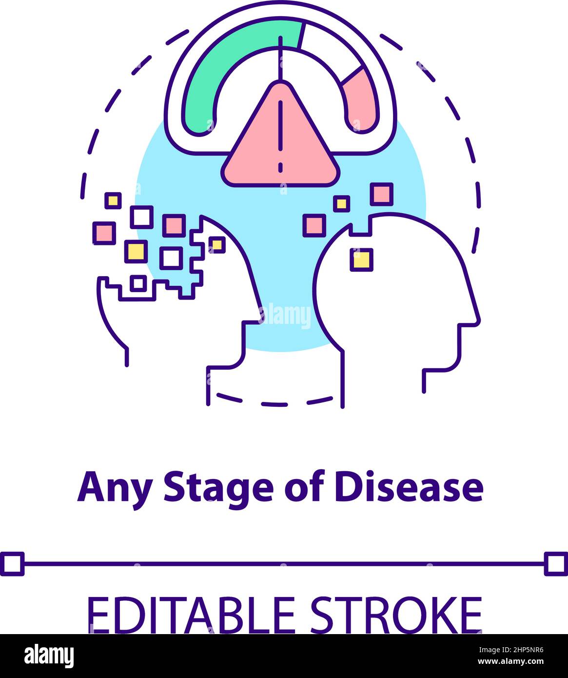 Any stage of disease concept icon Stock Vector Image & Art - Alamy
