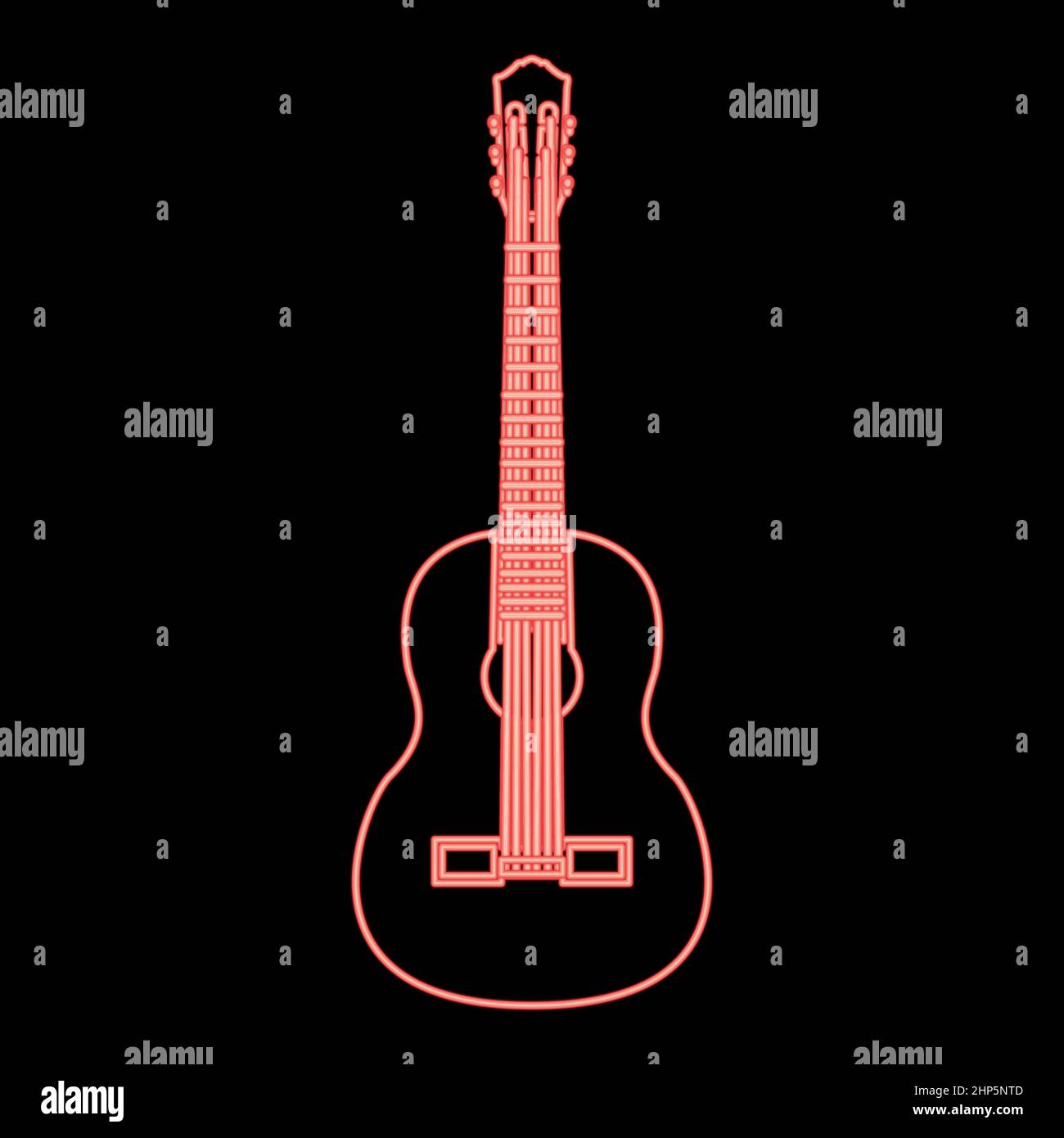 Guitar flat illustration Stock Vector Images - Alamy