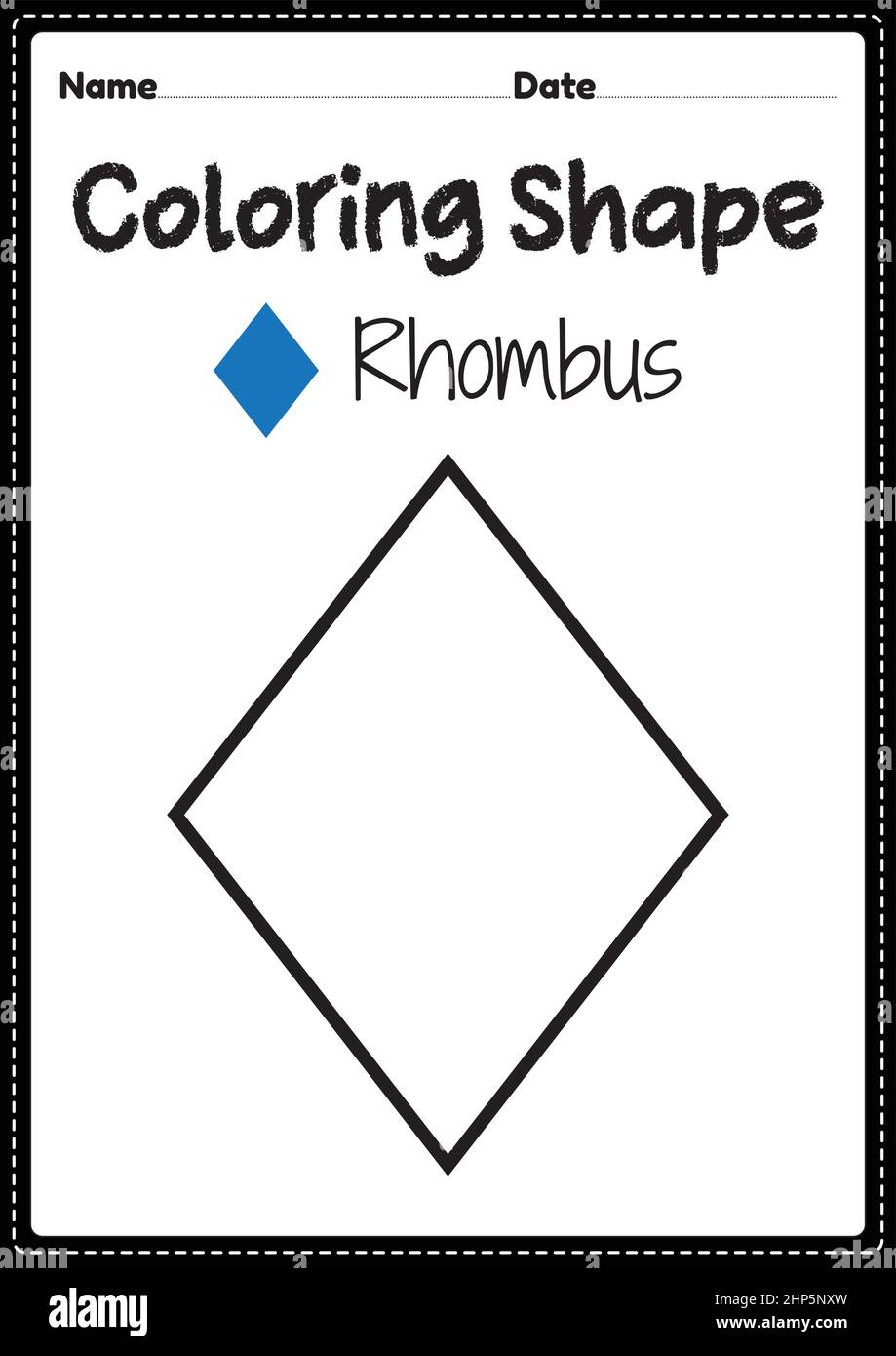 Rhombus Coloring Page Coloring Pages