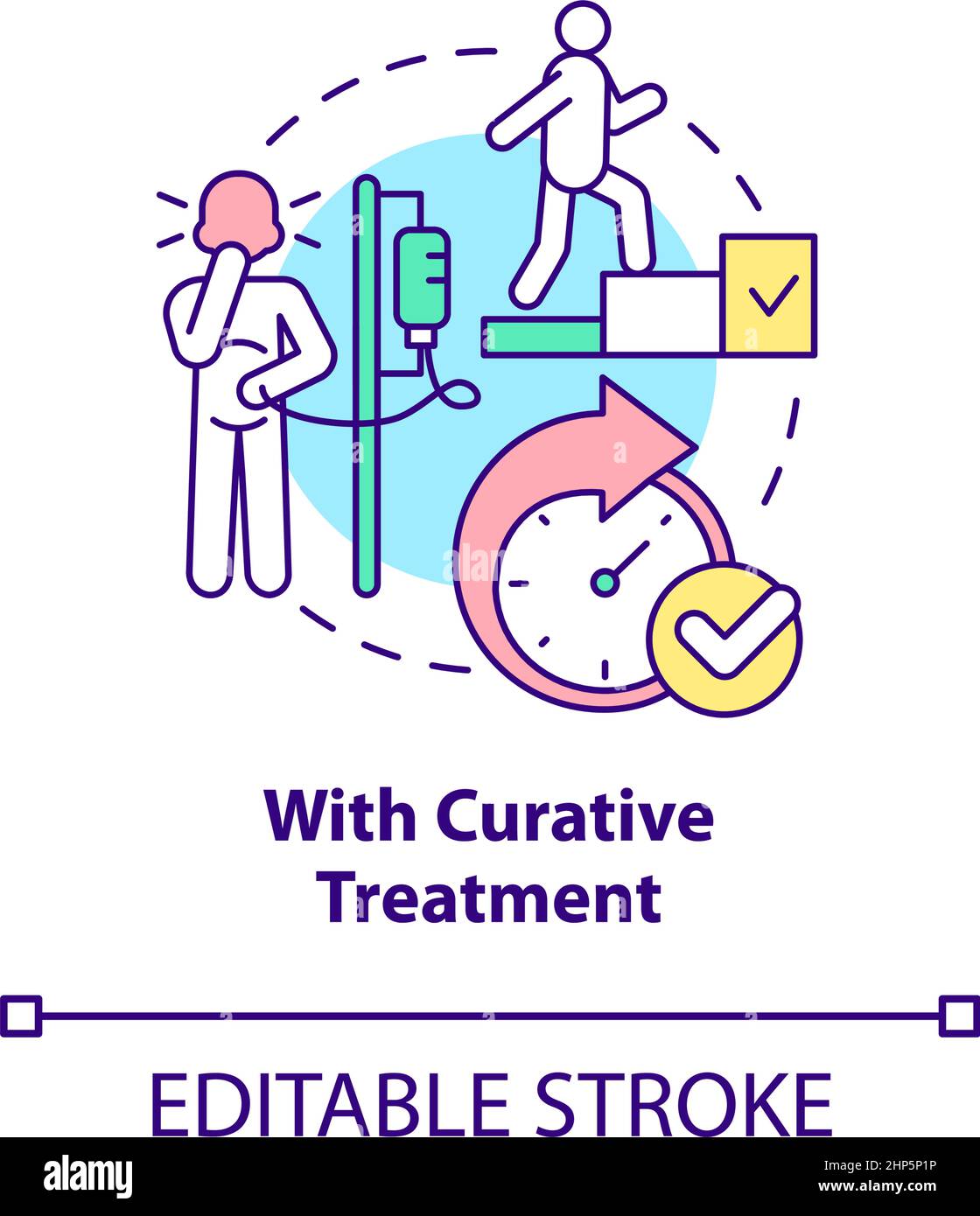 With curative treatment concept icon Stock Vector Image & Art - Alamy