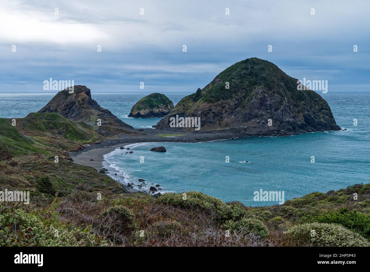 Sisters Rock State Park on the Pacific Coast, Oregon, USA Stock Photo ...