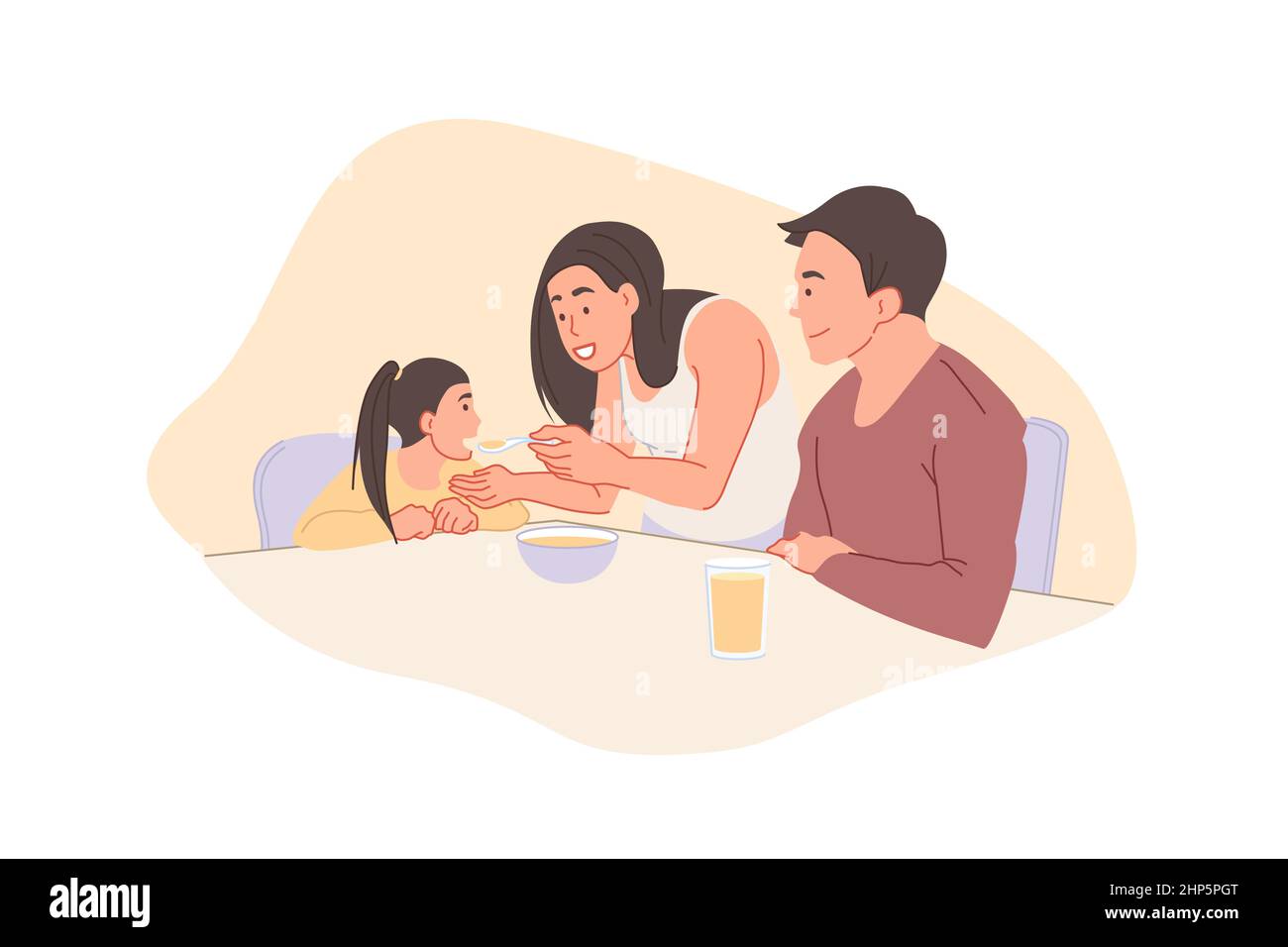 Morning hunger Stock Vector Images - Alamy