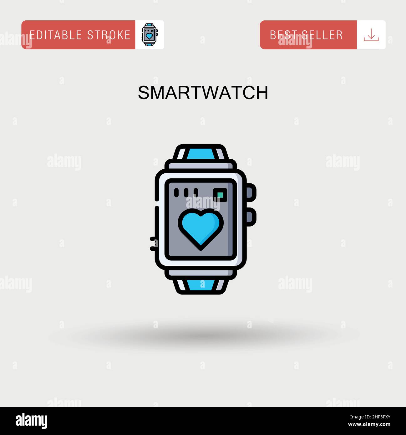 Smartwatch Simple vector icon Stock Vector Image & Art - Alamy