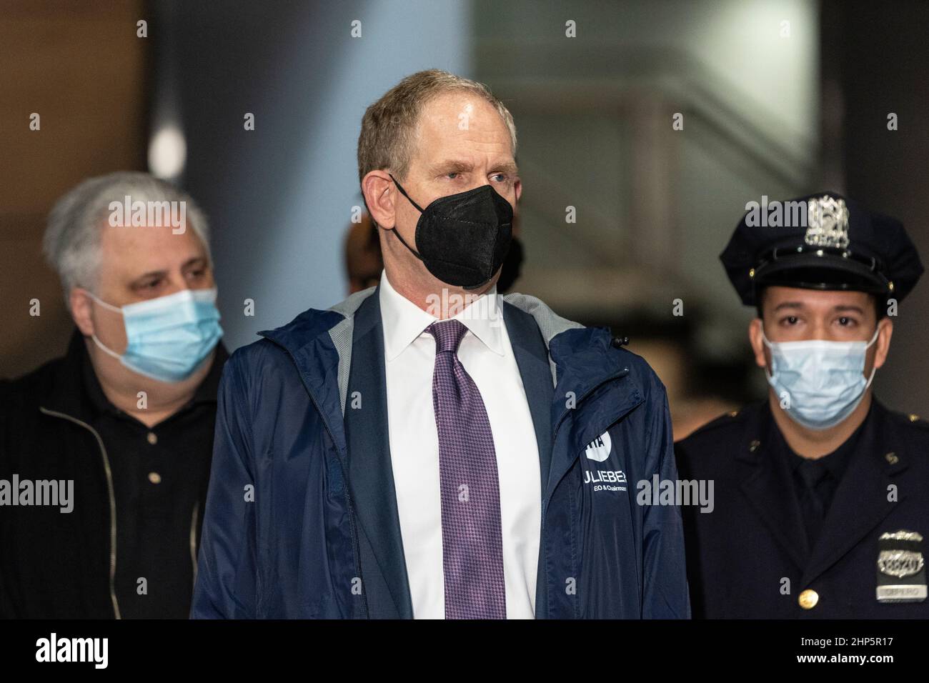 New York, NY - February 18, 2022: MTA Chairman and CEO Janno Lieber ...