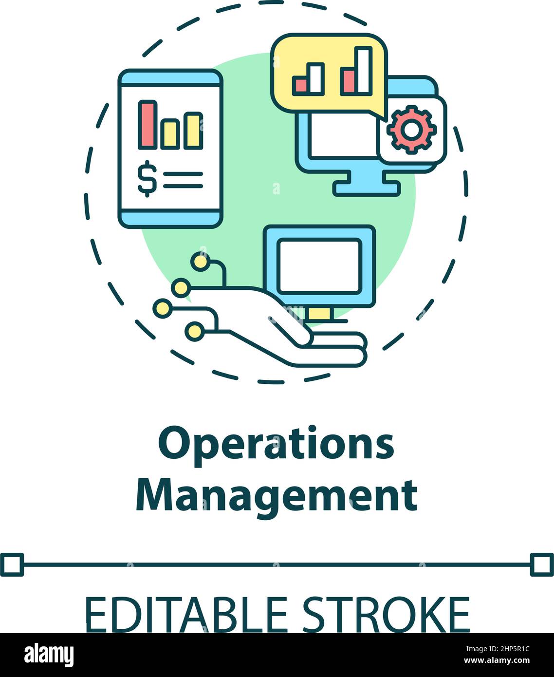 Operations management concept icon Stock Vector Image & Art - Alamy