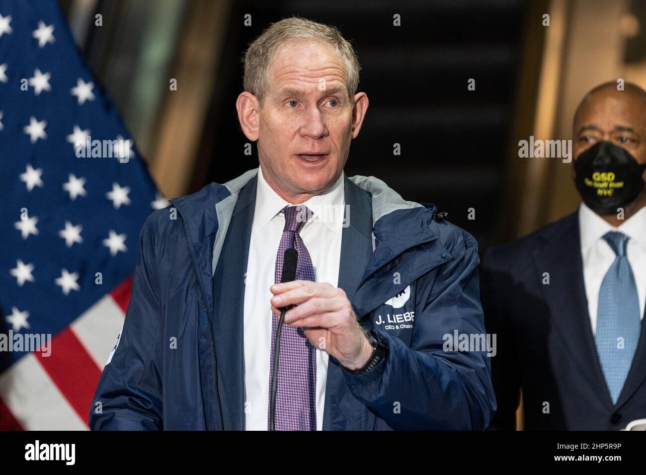 New York, NY - February 18, 2022: MTA Chairman and CEO Janno Lieber ...