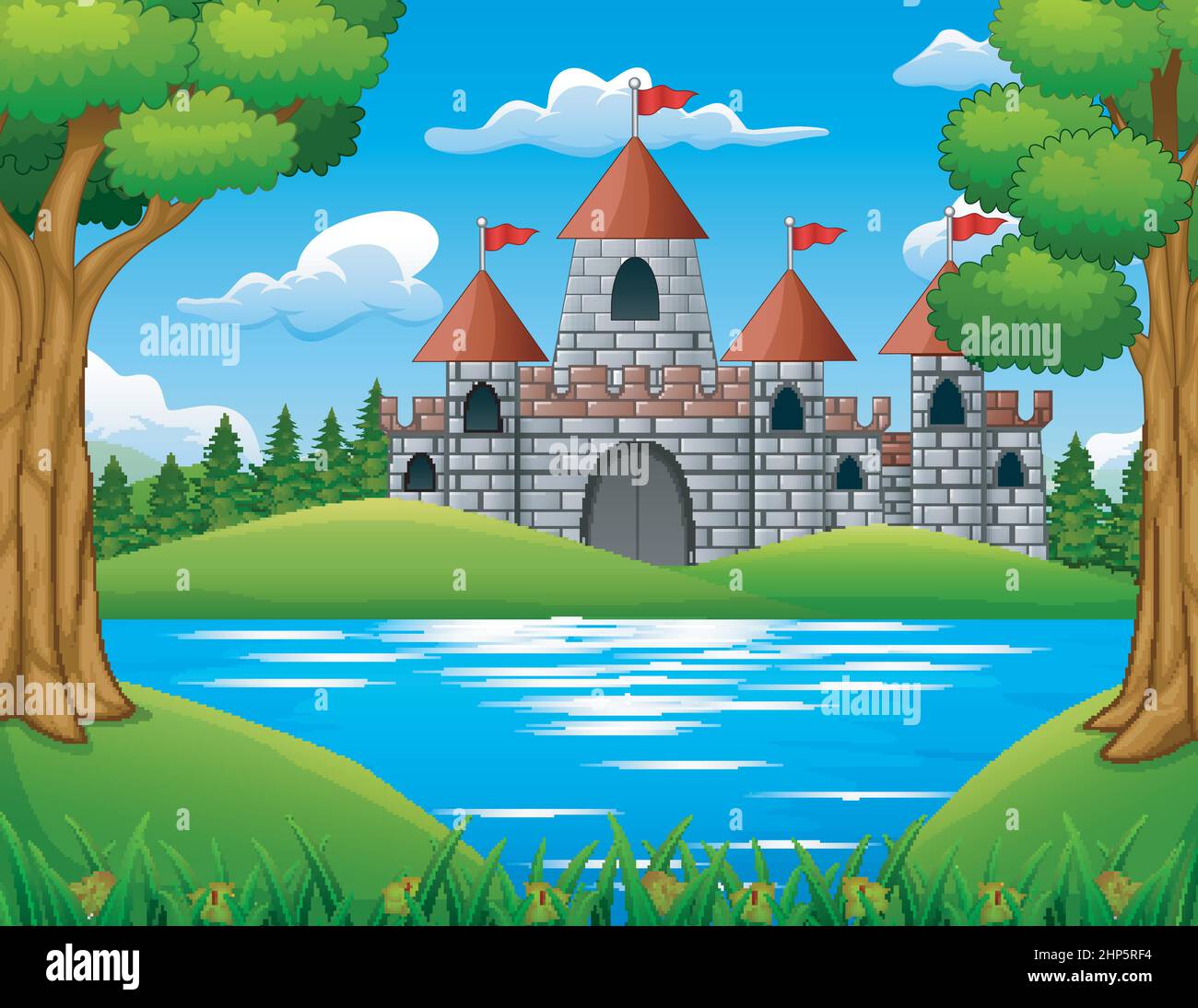 Fantasy castle background hi-res stock photography and images - Alamy