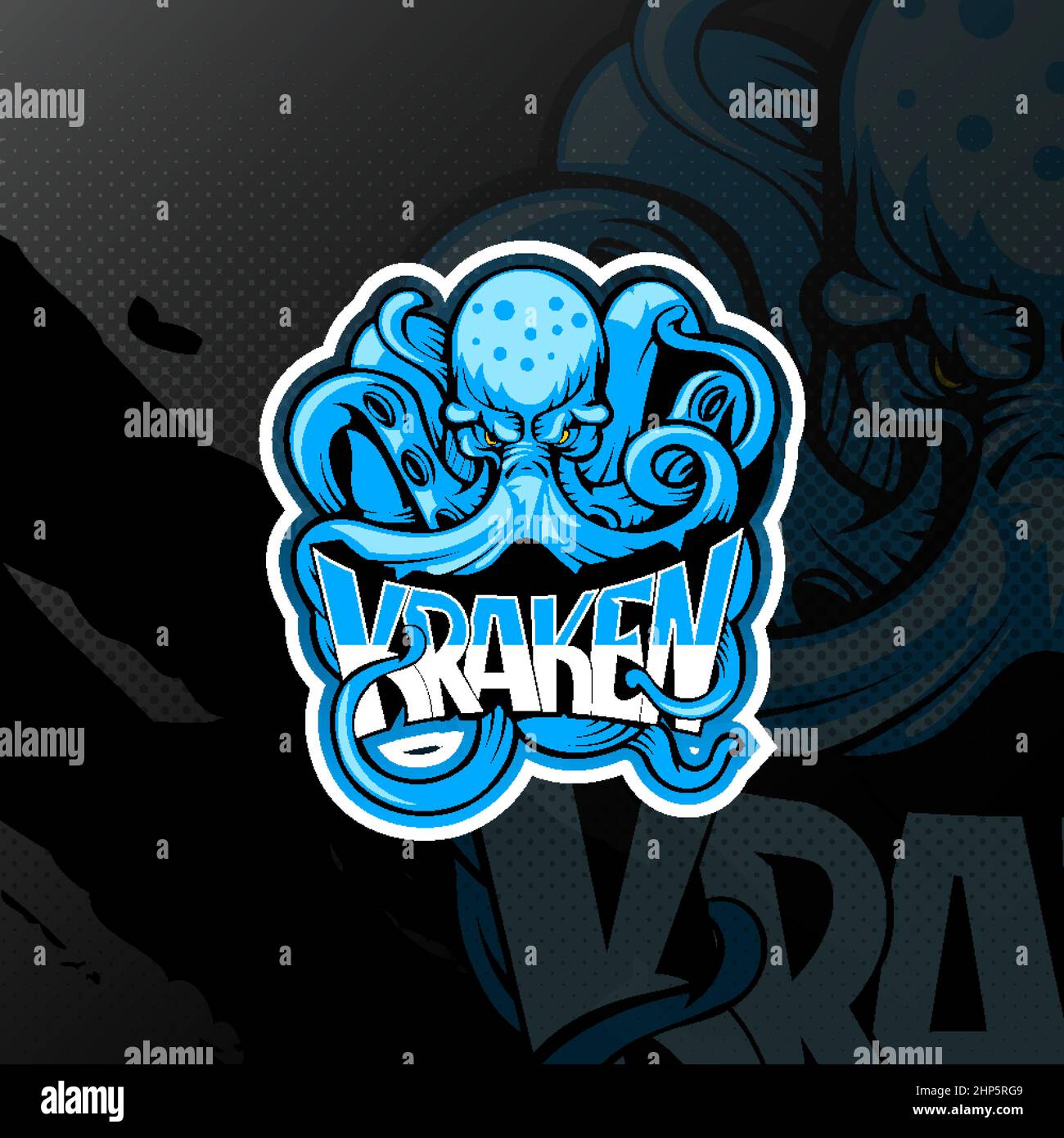 Octopus logo for esport, sport, or game team mascot Stock Vector Image ...