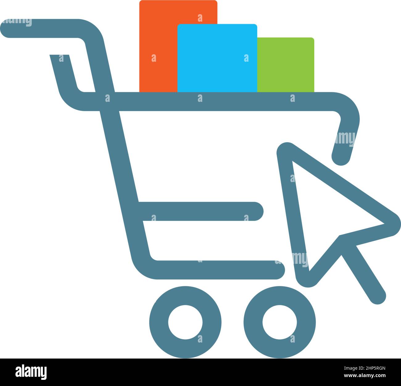 Shopping cart icon design template Stock Vector Image & Art - Alamy