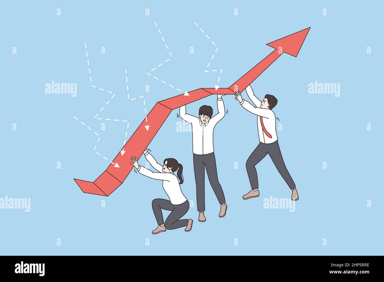 Successful corporate team group diverse Stock Vector Images - Alamy