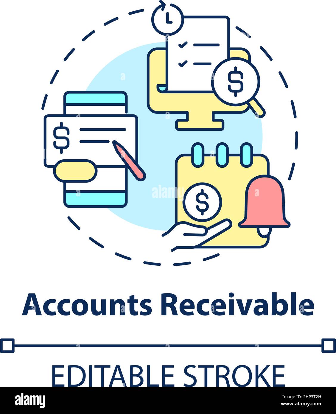 Accounts receivable concept icon Stock Vector Image & Art - Alamy