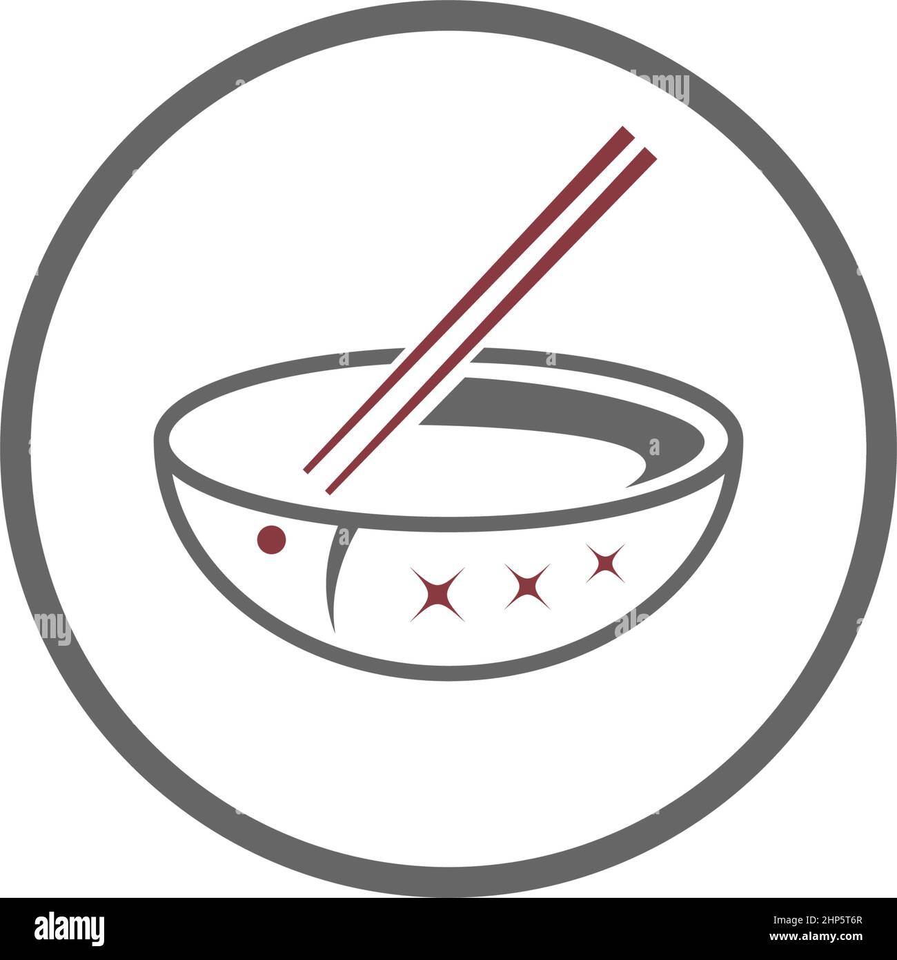 Bowl icon logo flat design template Stock Vector Image & Art - Alamy
