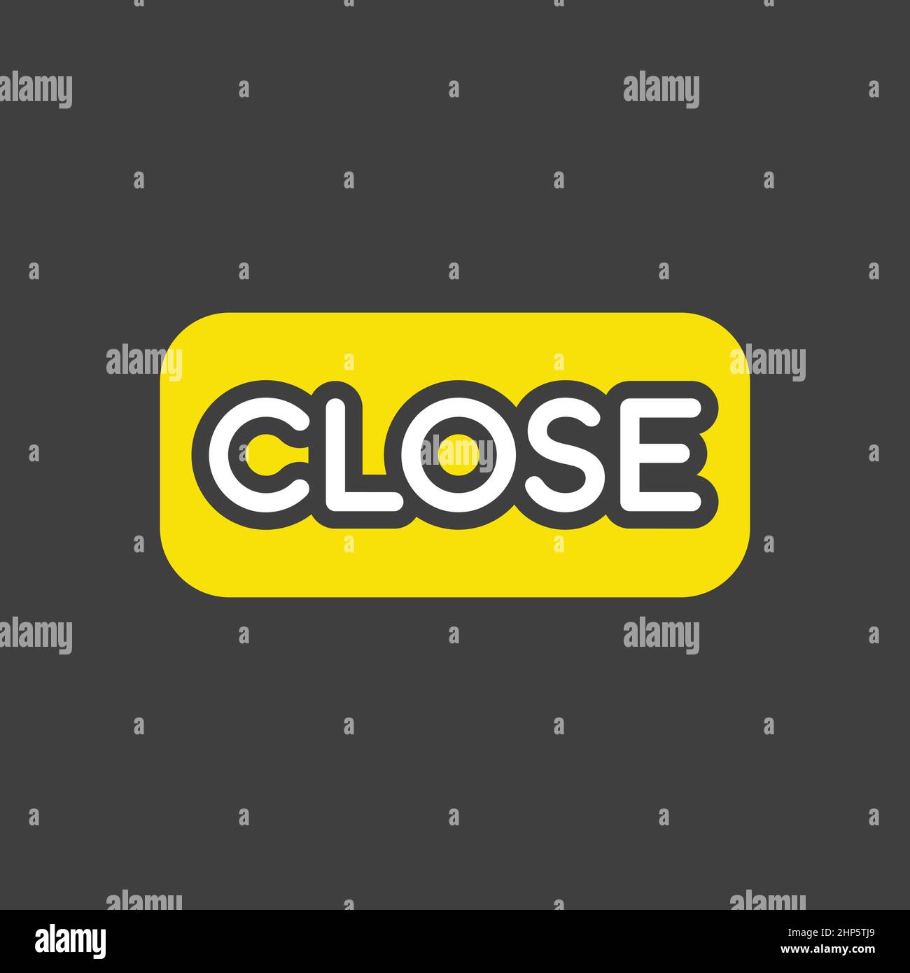Close sign Vector icon on white background Stock Vector Image & Art - Alamy