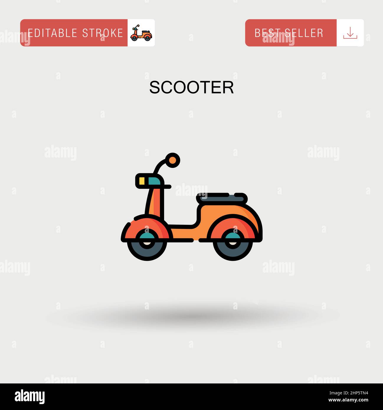 Mobility scooter street Stock Vector Images - Alamy