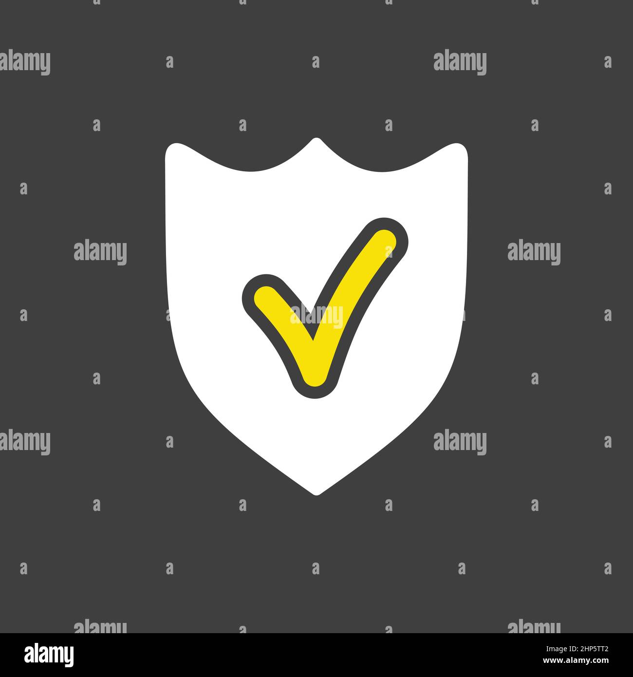 Protection outline icon secure Stock Vector Images - Alamy