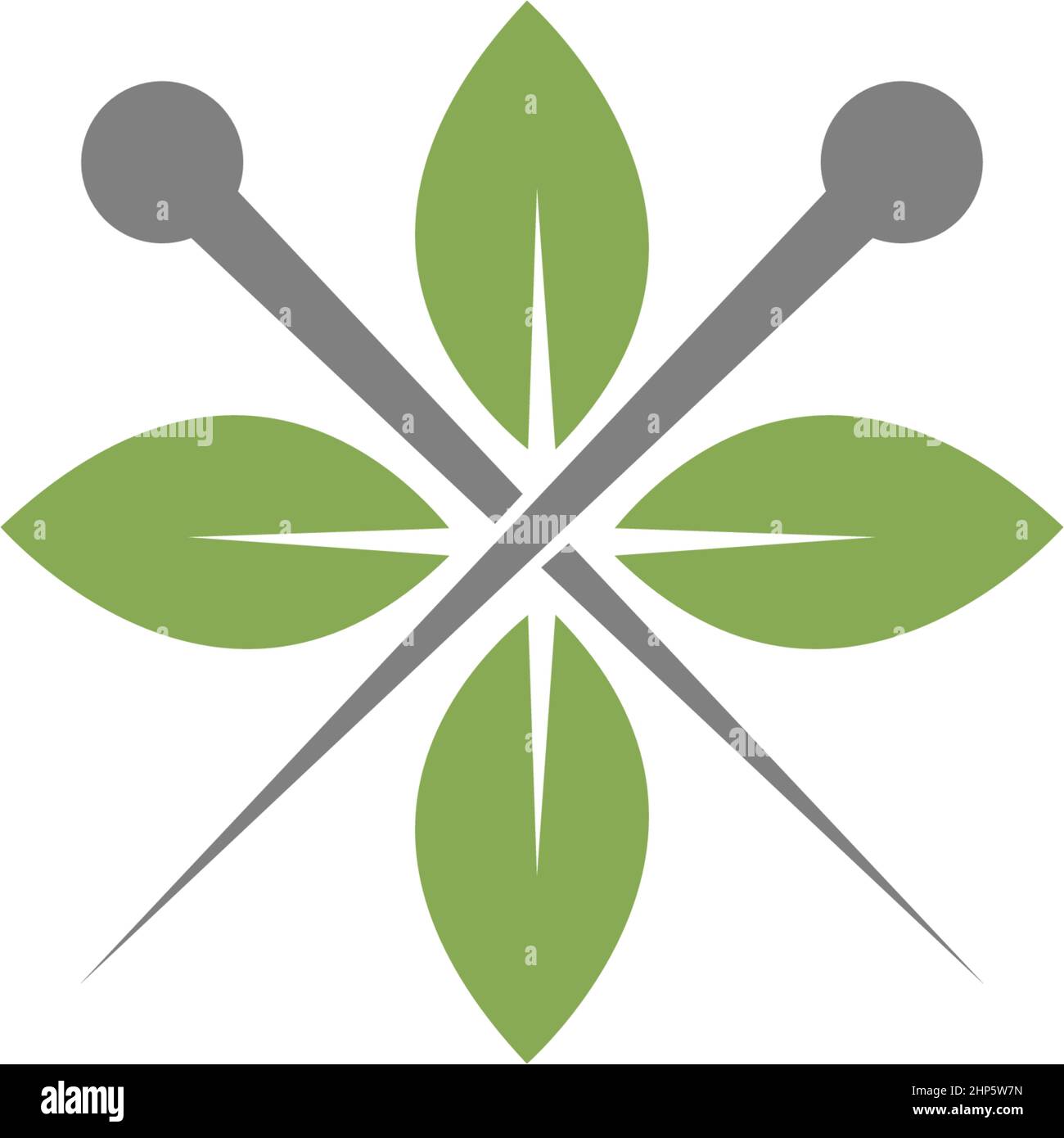 Needle icon logo illustration template Stock Vector Image & Art - Alamy