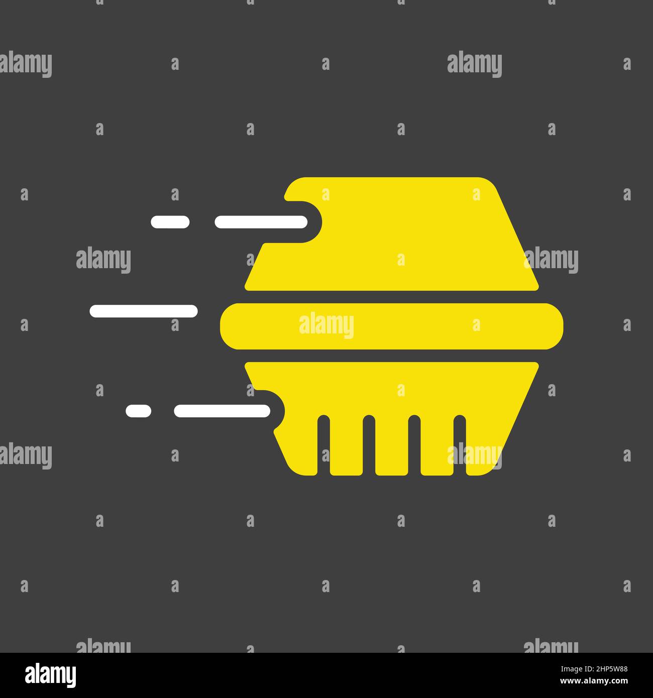 Food box vector flat icon. Delivery sign Stock Vector Image & Art - Alamy