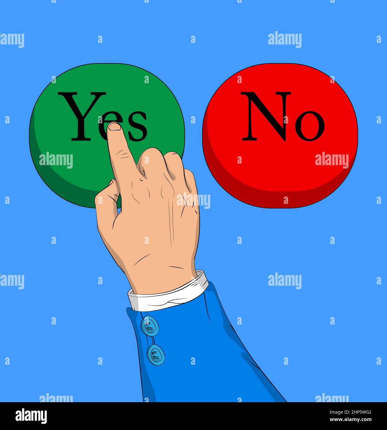 Yes no right wrong answer business concept Stock Vector Image & Art - Alamy