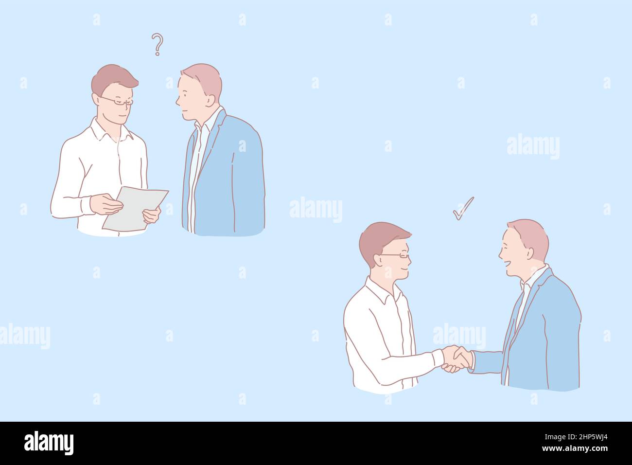 Teamwork deal Stock Vector Images - Alamy