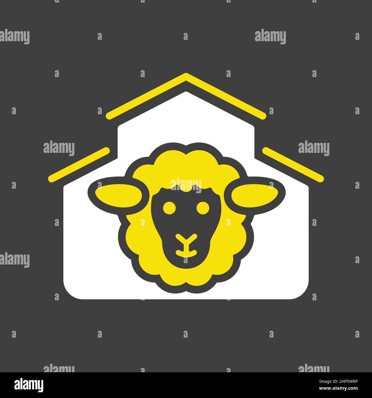 House farm icon vector hi-res stock photography and images - Alamy