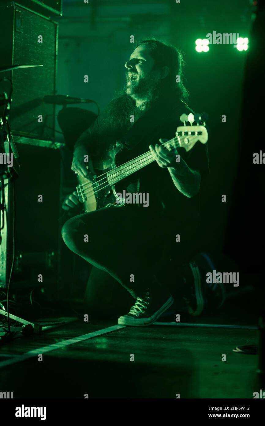 Edinburgh, Scotland. Fri 18 February 2022. Dry Cleaning perform live at ...