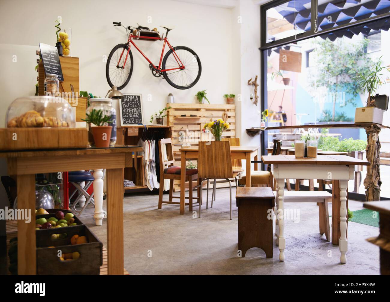 Your local coffee shop. Shot of an empty coffee shop Stock Photo - Alamy
