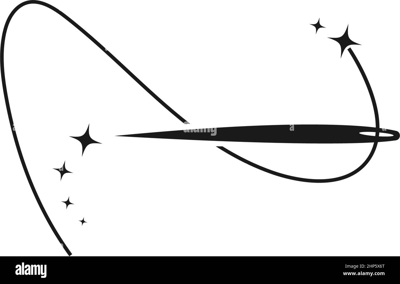 Needle icon logo illustration template Stock Vector Image & Art - Alamy