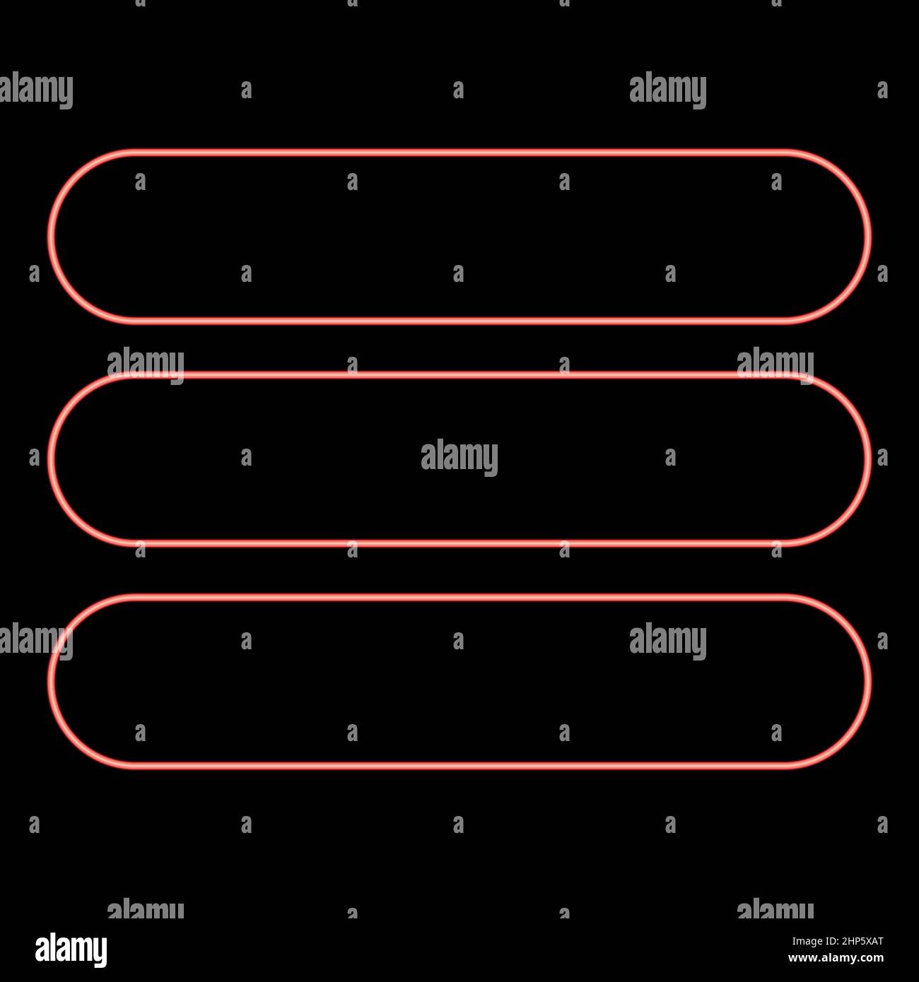 Neon list red color vector illustration flat style image Stock Vector ...