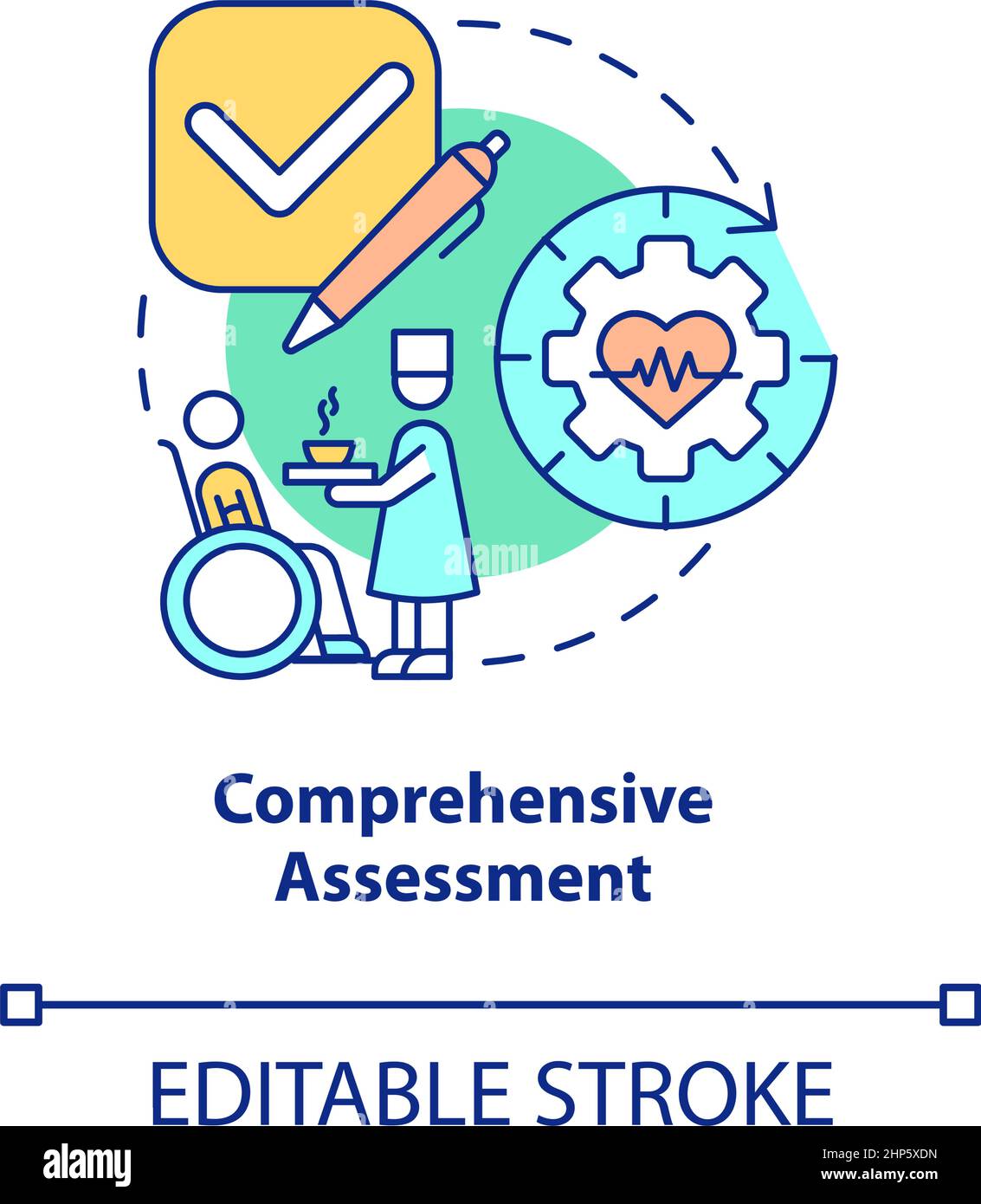 Comprehensive assessment concept icon Stock Vector Image & Art - Alamy