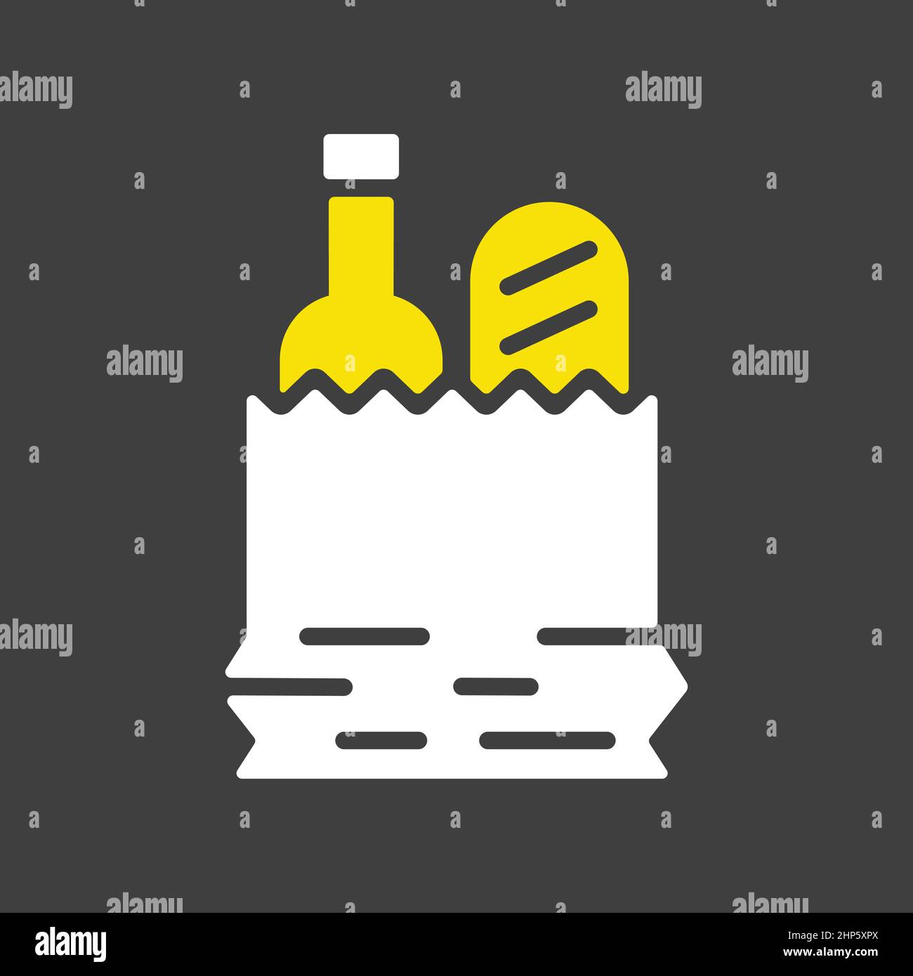 Paper bag milk milk Stock Vector Images - Alamy