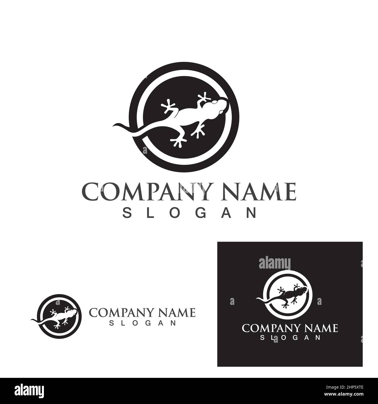Lizard logo creative Stock Vector Images - Alamy