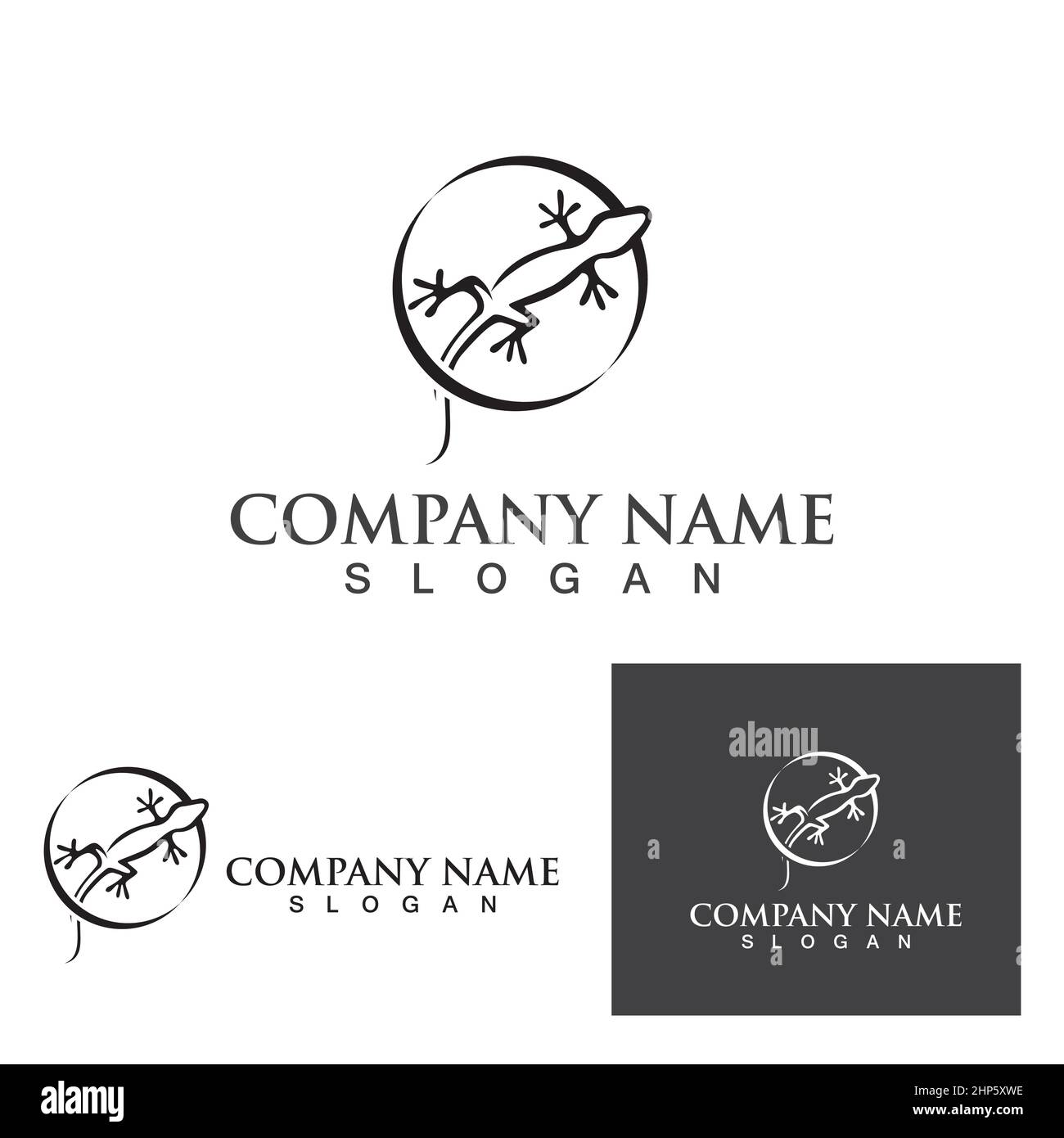 Lizard logo hi-res stock photography and images - Alamy