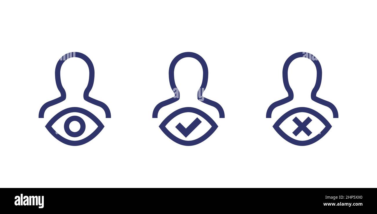 view, visibility icons on white Stock Vector Image & Art - Alamy