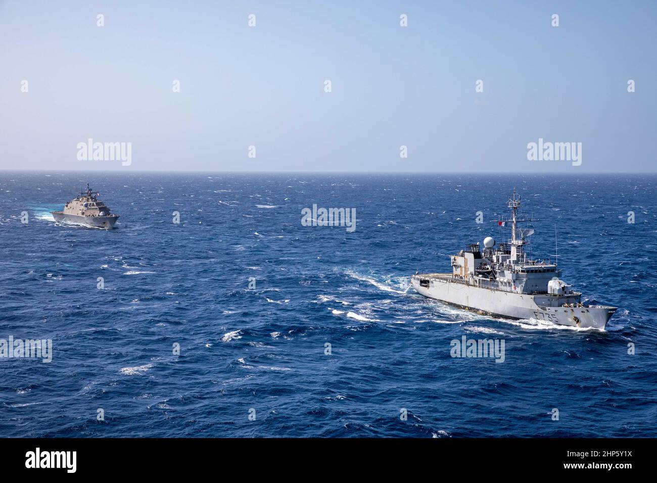 220216-N-HD110-2705 CARIBBEAN SEA - (Feb. 16, 2022) -- The French ...