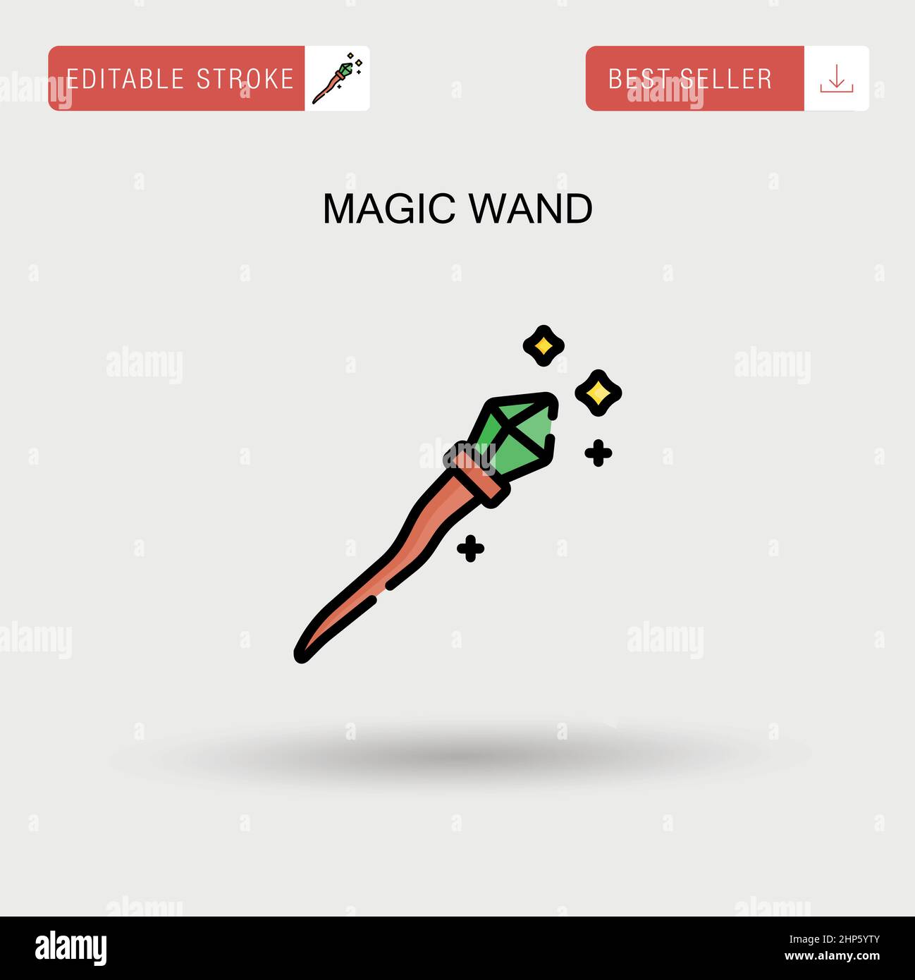 Magic wand Simple vector icon Stock Vector Image & Art - Alamy