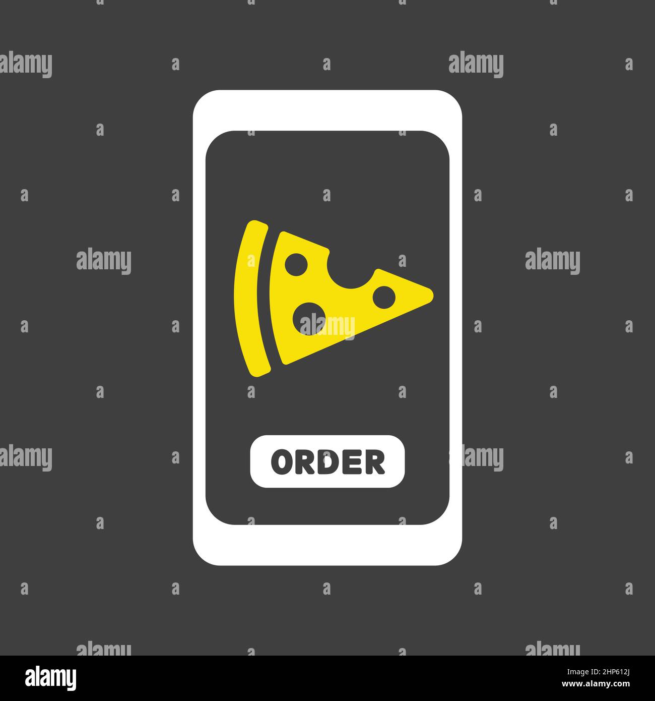 Fast food delivery service vector flat icon Stock Vector Image & Art ...