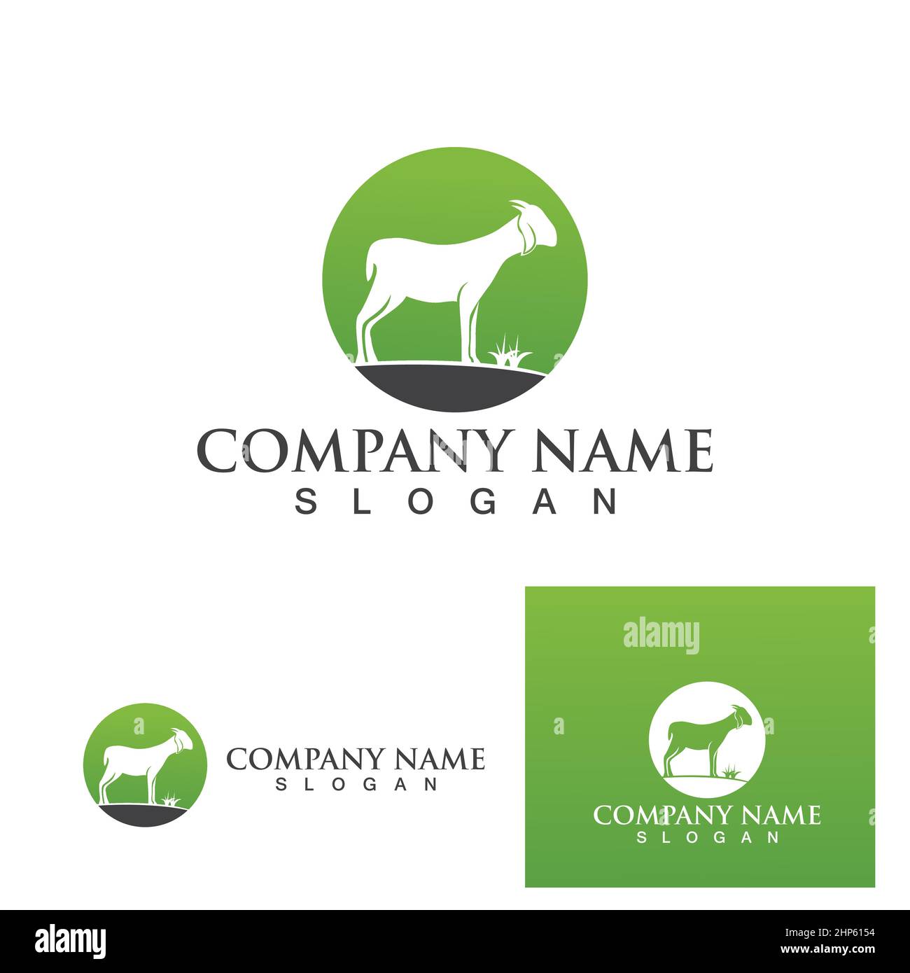 Goat abstract logo design hi-res stock photography and images - Alamy