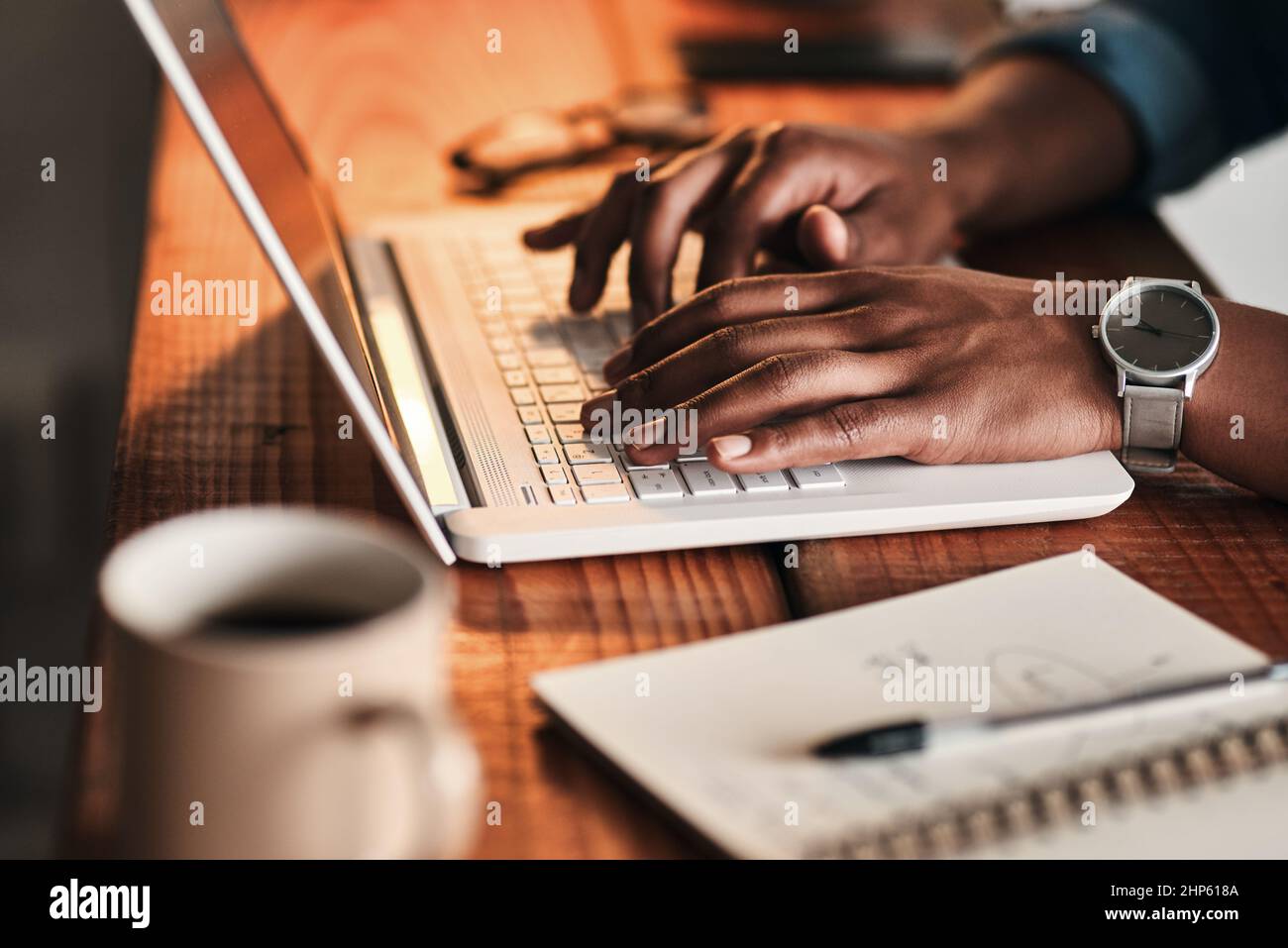 Getting my work done one email at a time. Cropped shot of an ...