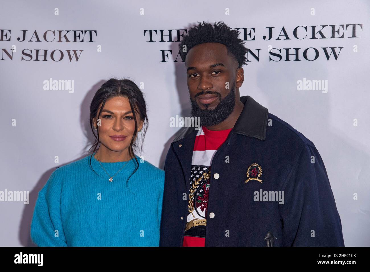 Sabrina Harrison and Dante Bowe attend the Sixth Annual Blue Jacket ...