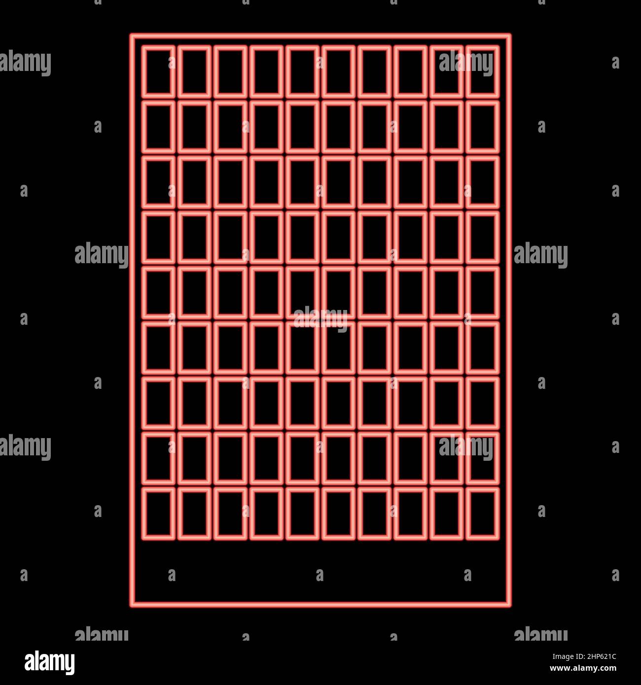 Red facade modern building Stock Vector Images - Alamy