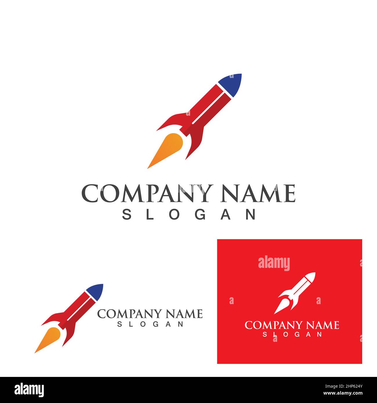 Rocket logo hi-res stock photography and images - Alamy