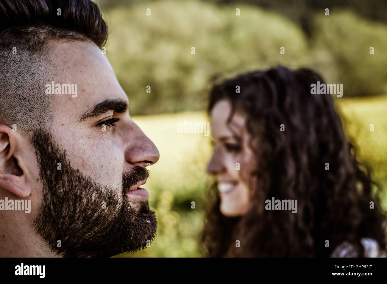 Bearded mans face hi-res stock photography and images - Alamy
