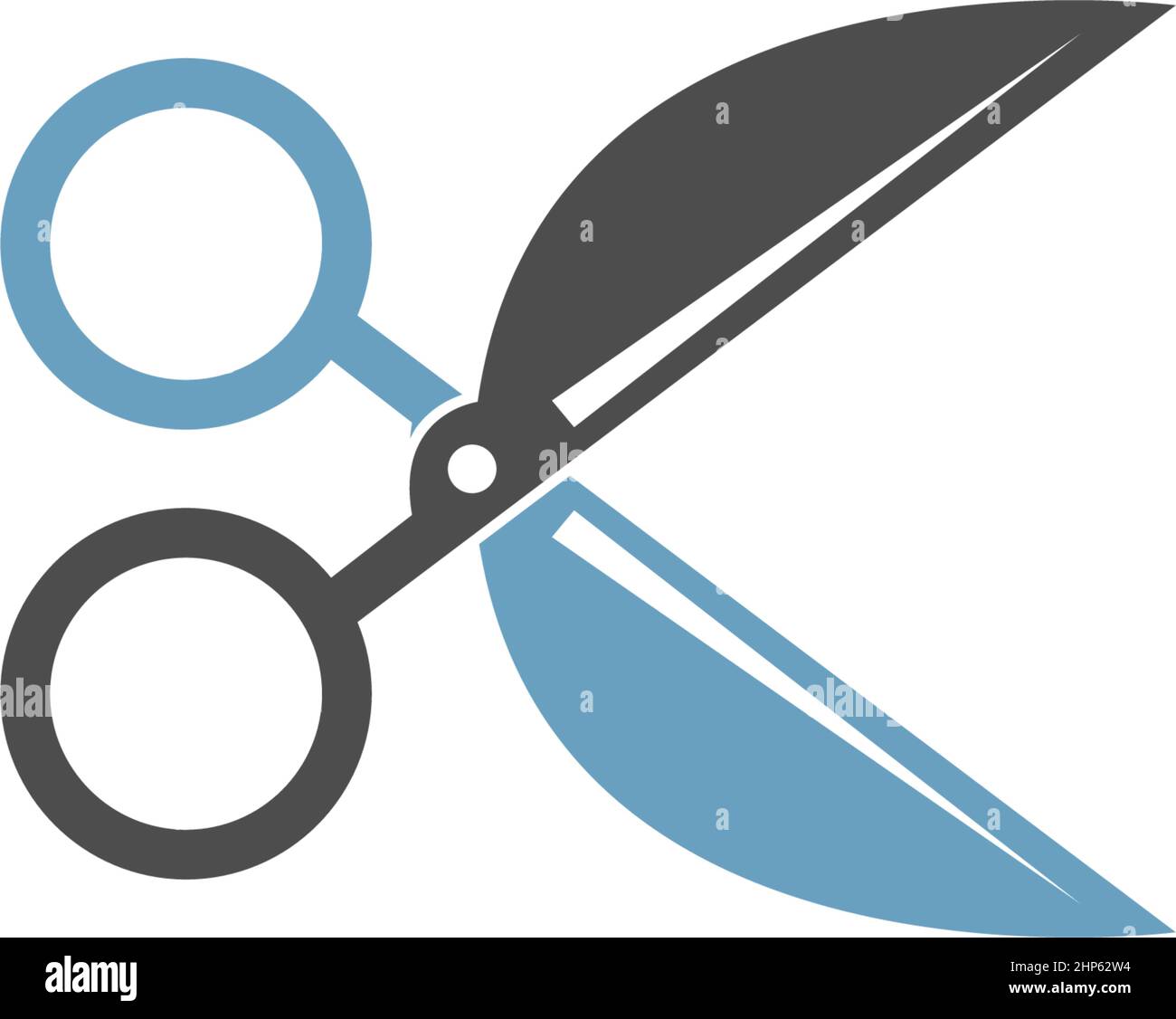 Scissor Logo Cut Out Stock Images & Pictures - Alamy