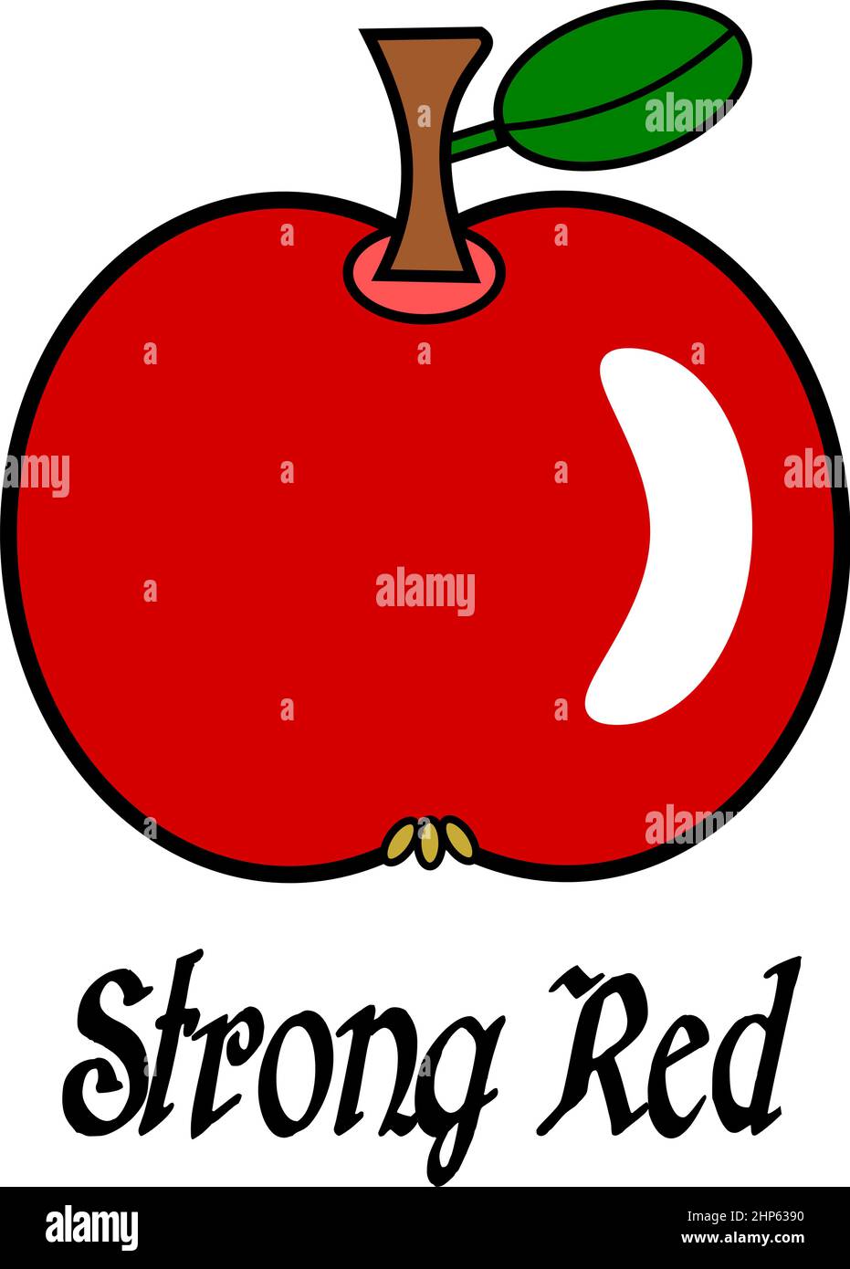 Healthy red fruit Stock Vector Images - Alamy