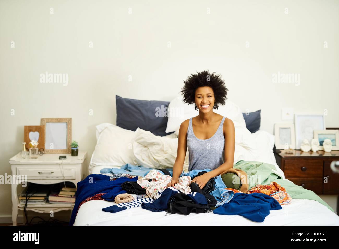 Girl Getting Dressed In The Morning