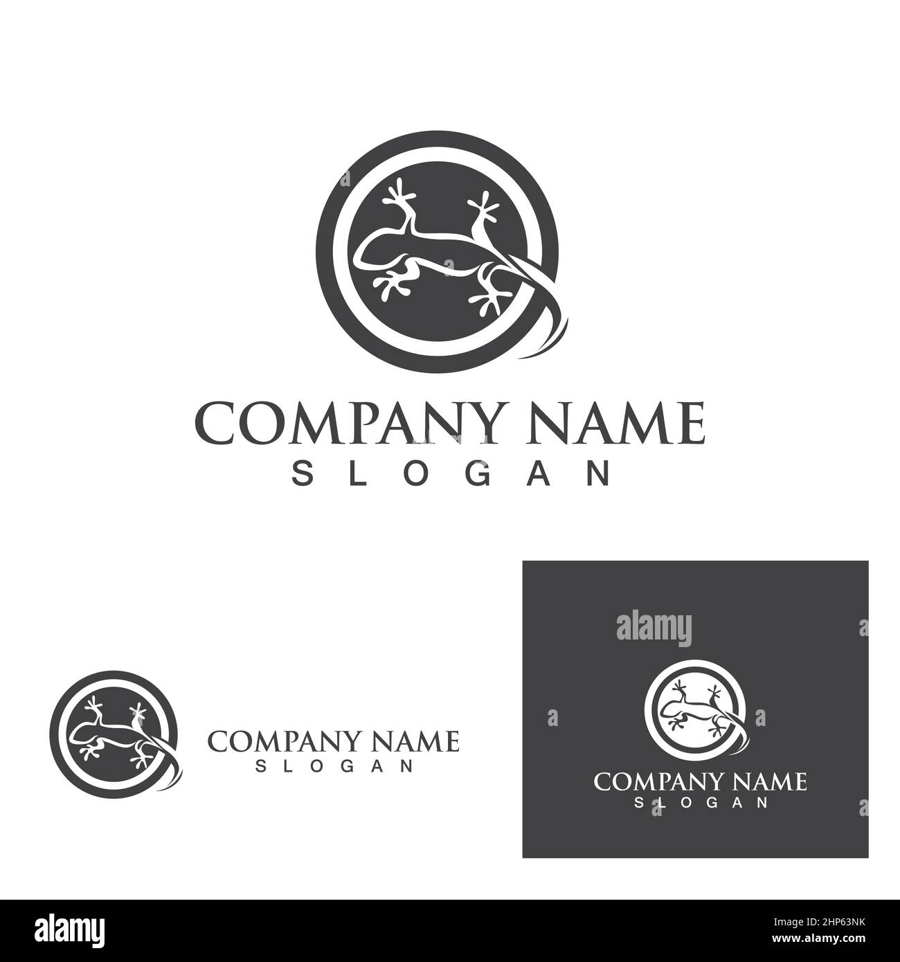 Lizard logo hi-res stock photography and images - Alamy