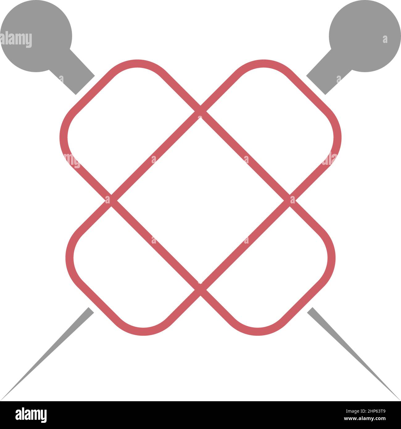 Needle icon logo illustration template Stock Vector Image & Art - Alamy