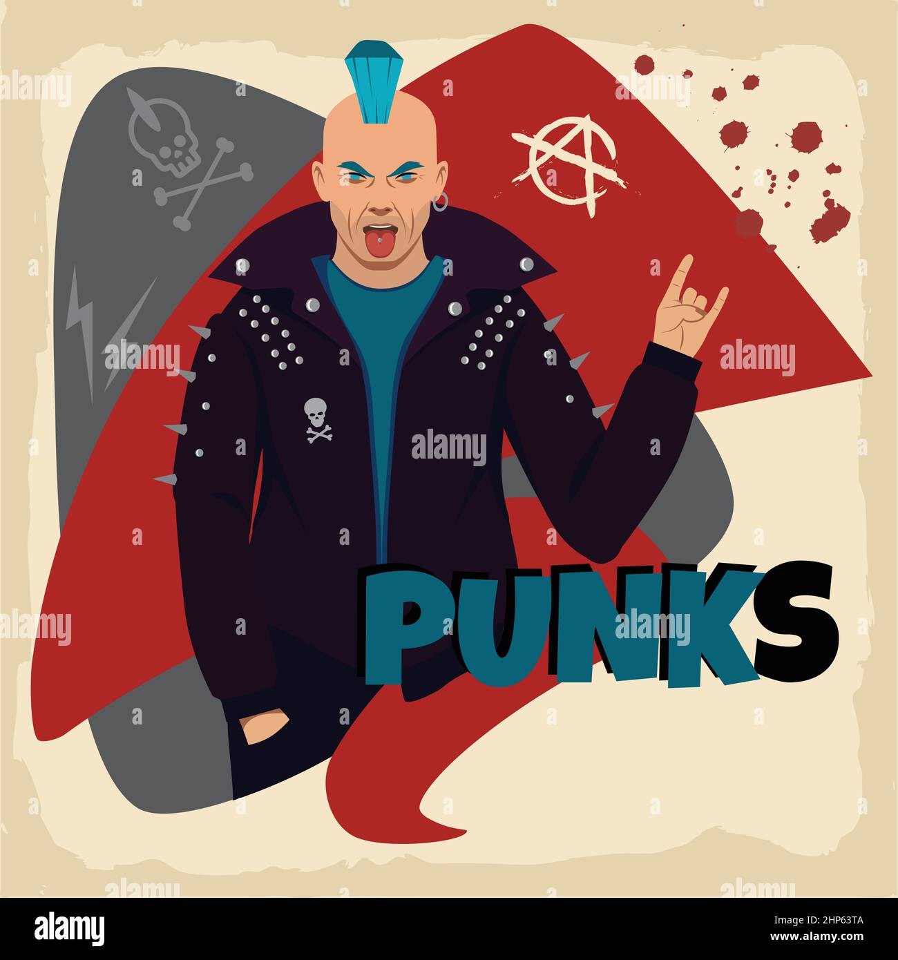 Punk Rock Tumblr Drawing